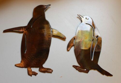 Penguin Pair - Metal Wall Art - Copper Size Varies Per Piece ...