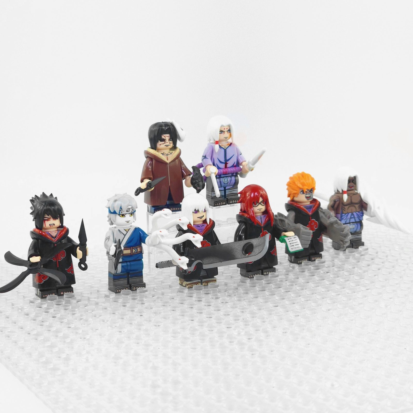 8pcs Naruto Series Sasuke Suigetsu Karin Jugo Itachi Kimimaro ...