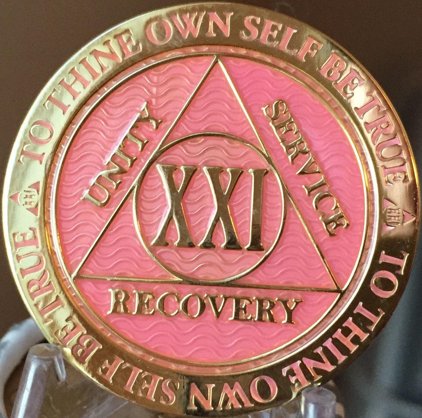 21 Year AA Medallion Pink Gold Plated and 50 similar items