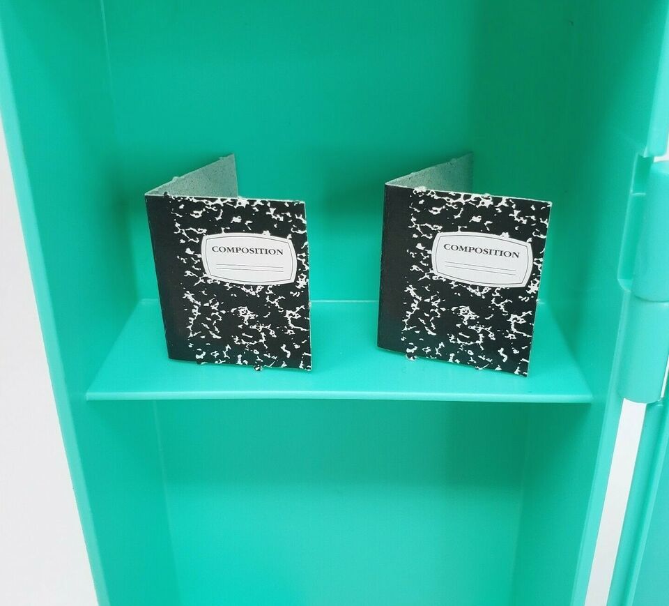 VINTAGE BARBIE MATTEL ARCO TEACHER BARBIE CLASSROOM TEAL SCHOOL LOCKER ...