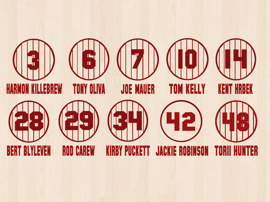 Minnesota Twins Retired Numbers Pinstripe and 50 similar items