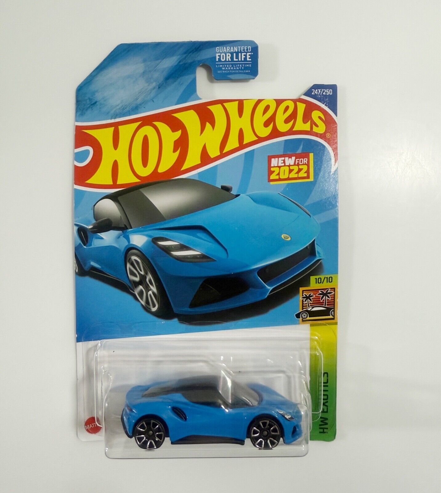 2022 Hot Wheels Lotus Emira blue HW Exotics #247 SUPER CUSTOM WHEEL ...