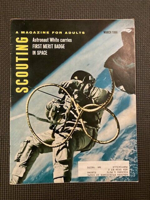 1966 March Scouting Magazine First Merit Badge In Space - Magazines