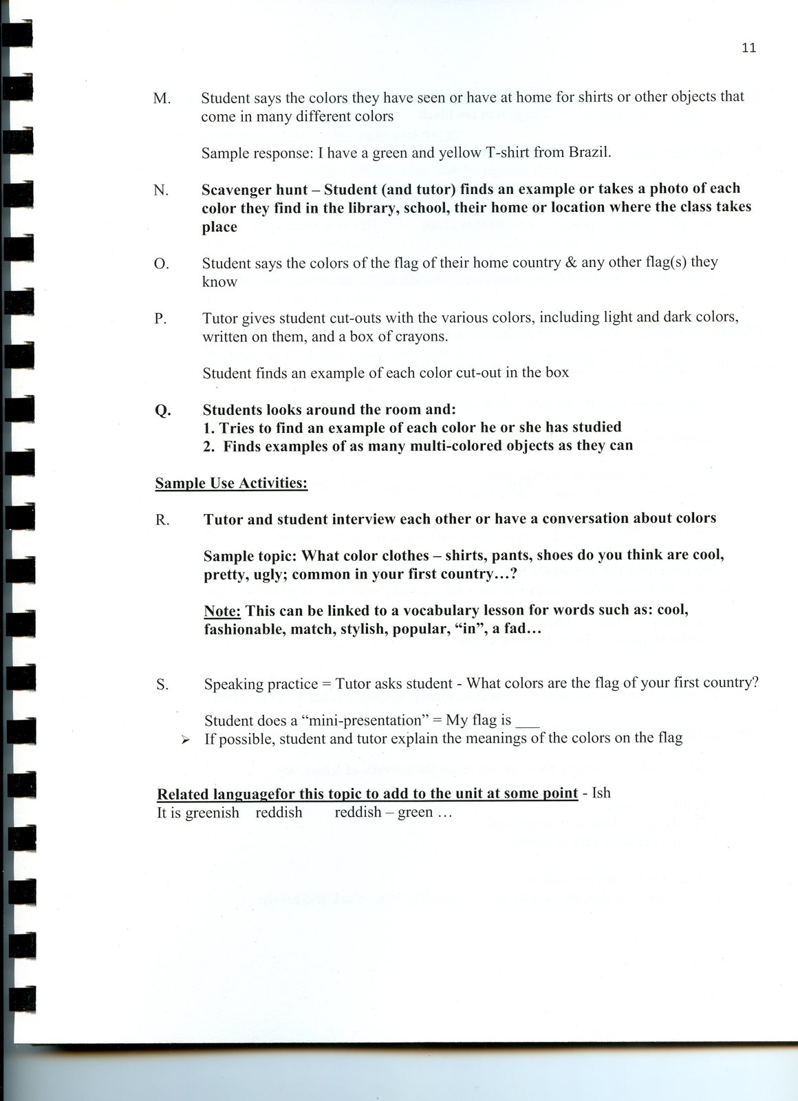 A Collection of Practice Activities for Teaching Beginner Level ESL ...