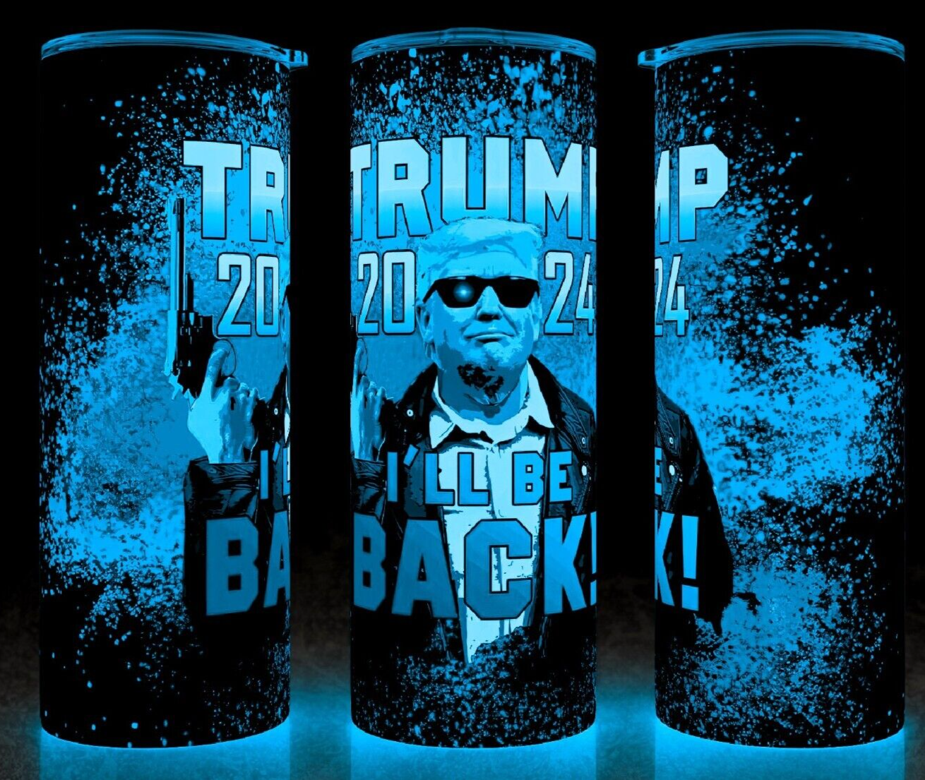 Glow in the Dark Trump 2024 I'll be Back President Donald Trump Cup Mug ...