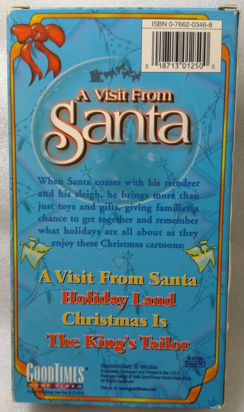 VHS A Visit From Santa (VHS, 1999, GoodTimes and 50 similar items
