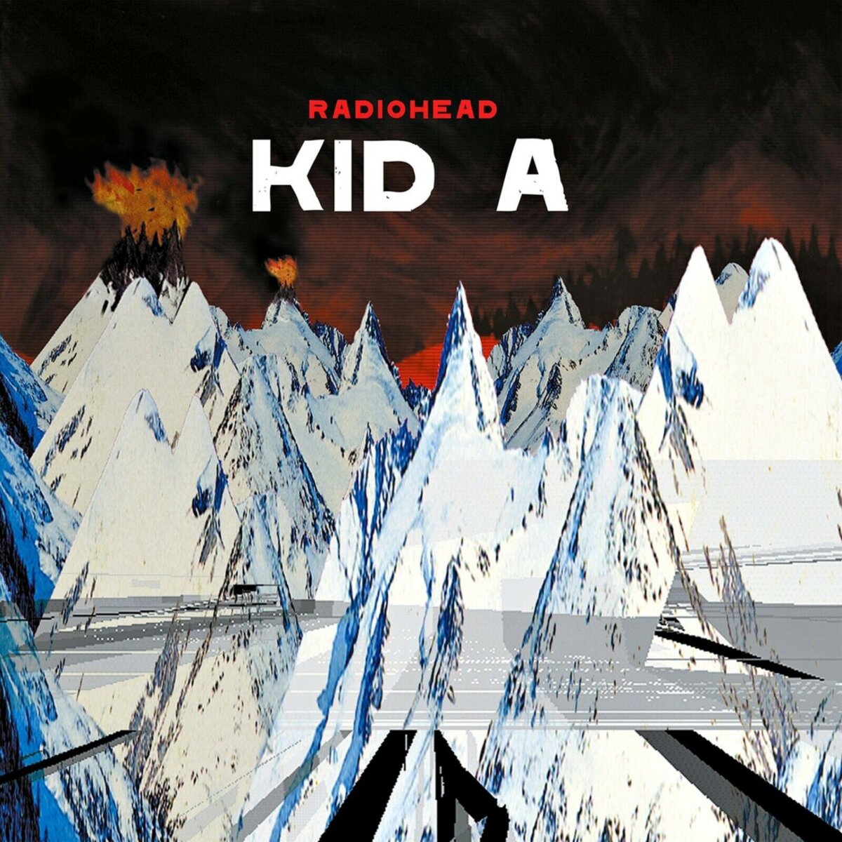 RADIOHEAD Kid A BANNER HUGE 4X4 Ft Fabric Poster Tapestry Flag album ...