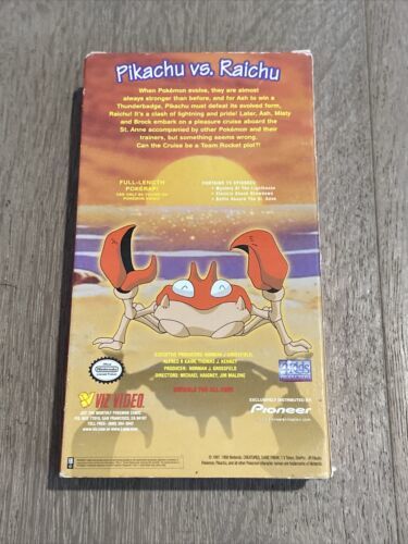 Pokemon Vol. 5: Thunder Shock (VHS, 1999, Dubbed) Pikachu vs Raichu ...