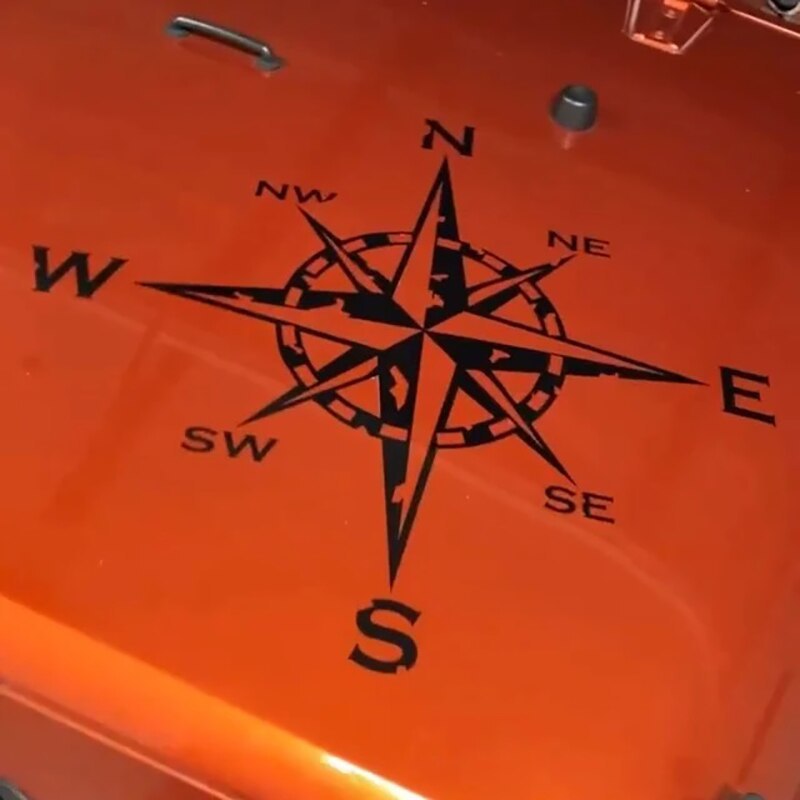 Rustic Comp Rose Vinyl Decals And Stickers On Car Hood Windows,Car ...