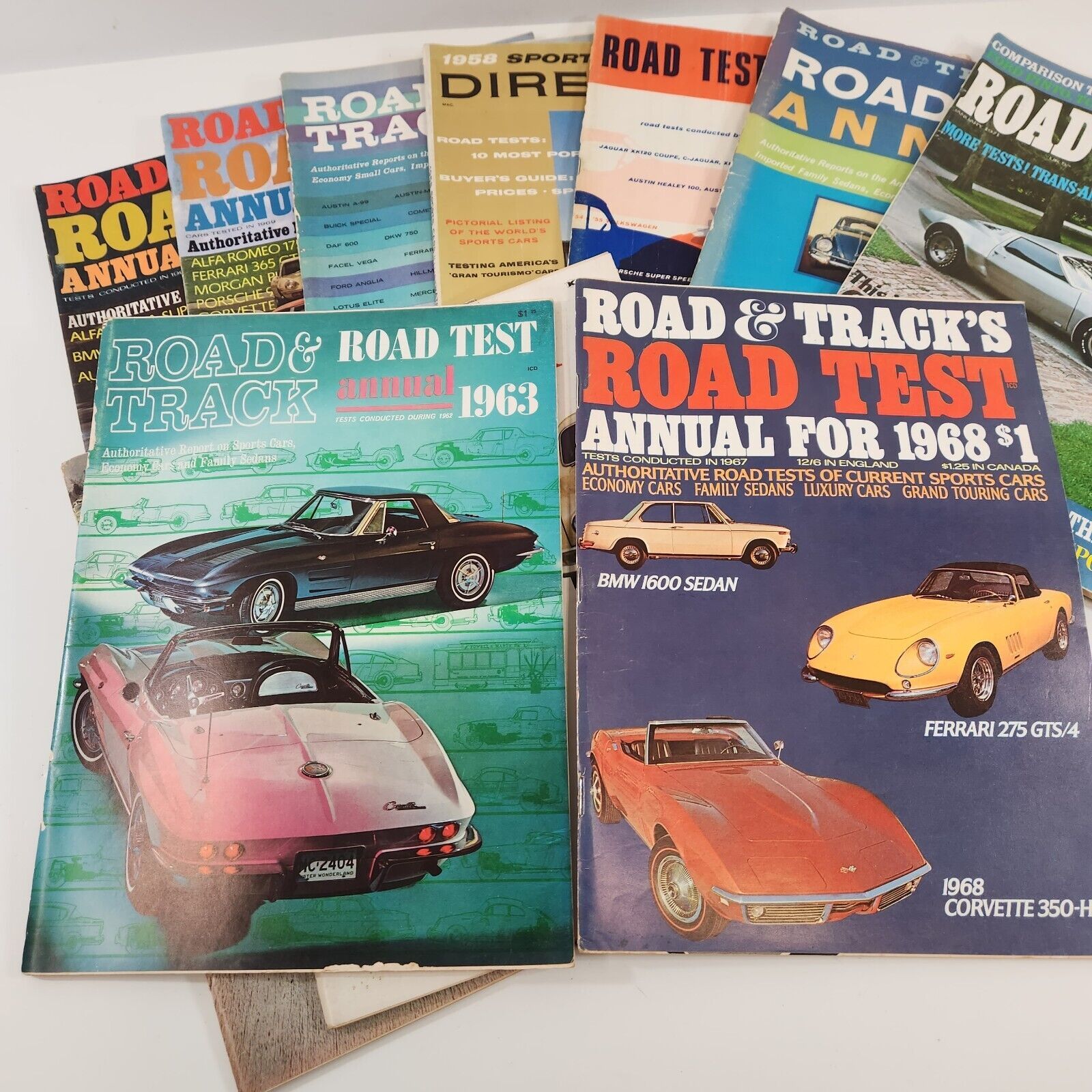 Road & Track Road Test Annual Magazine Lot 1956 58-61 63 68 69 71 ...
