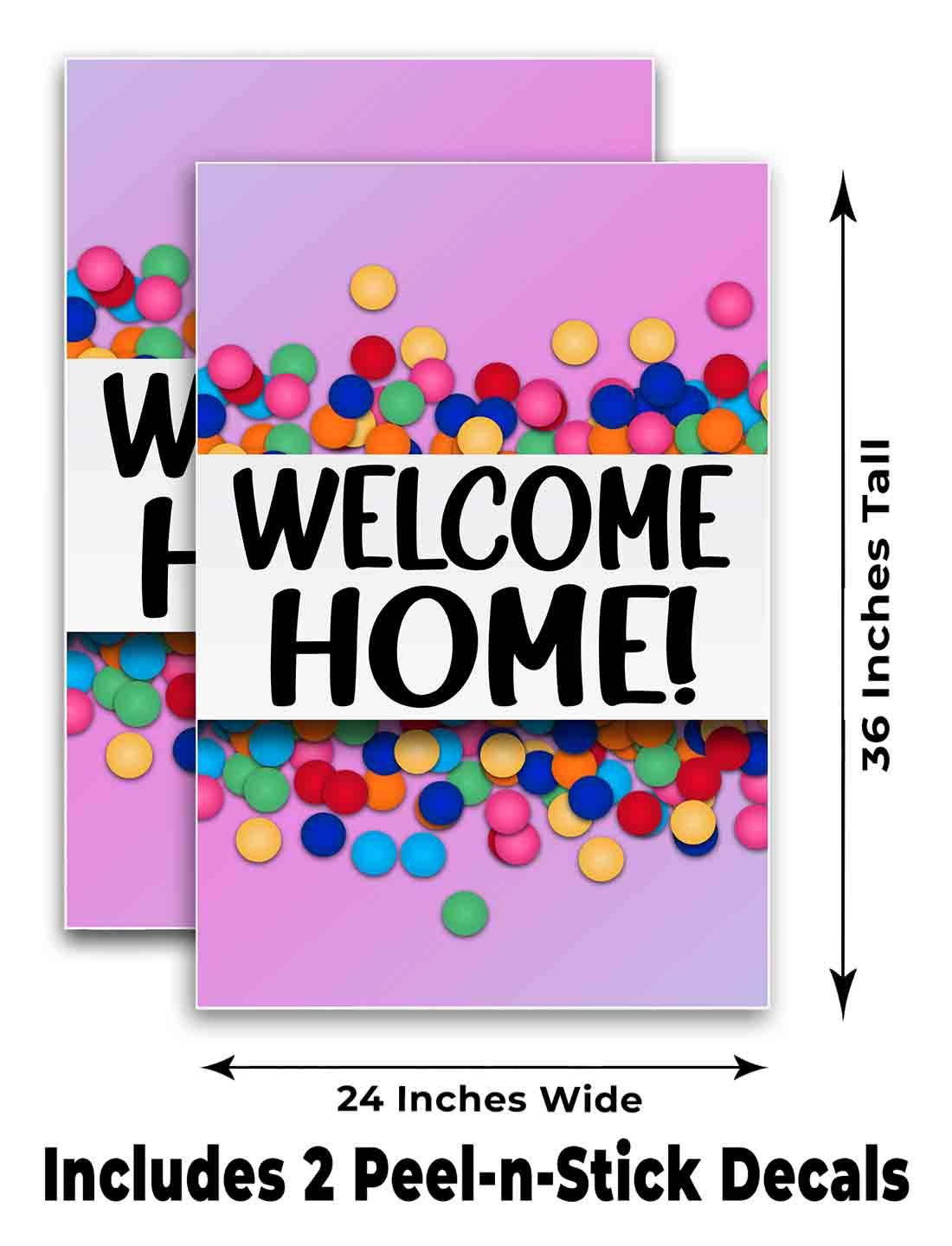 WELCOME HOME Signicade 24x36 Aframe Sidewalk Decal Sign Banner GREETING ...