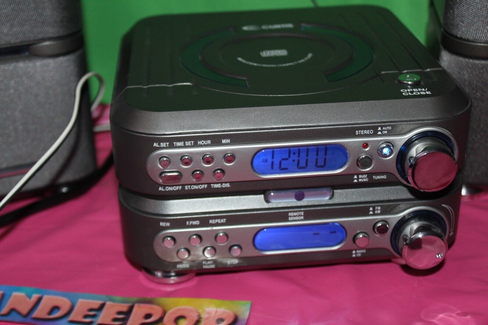 Curtis Digital CD Radio Compact Stereo System With Remote And Speakers ...