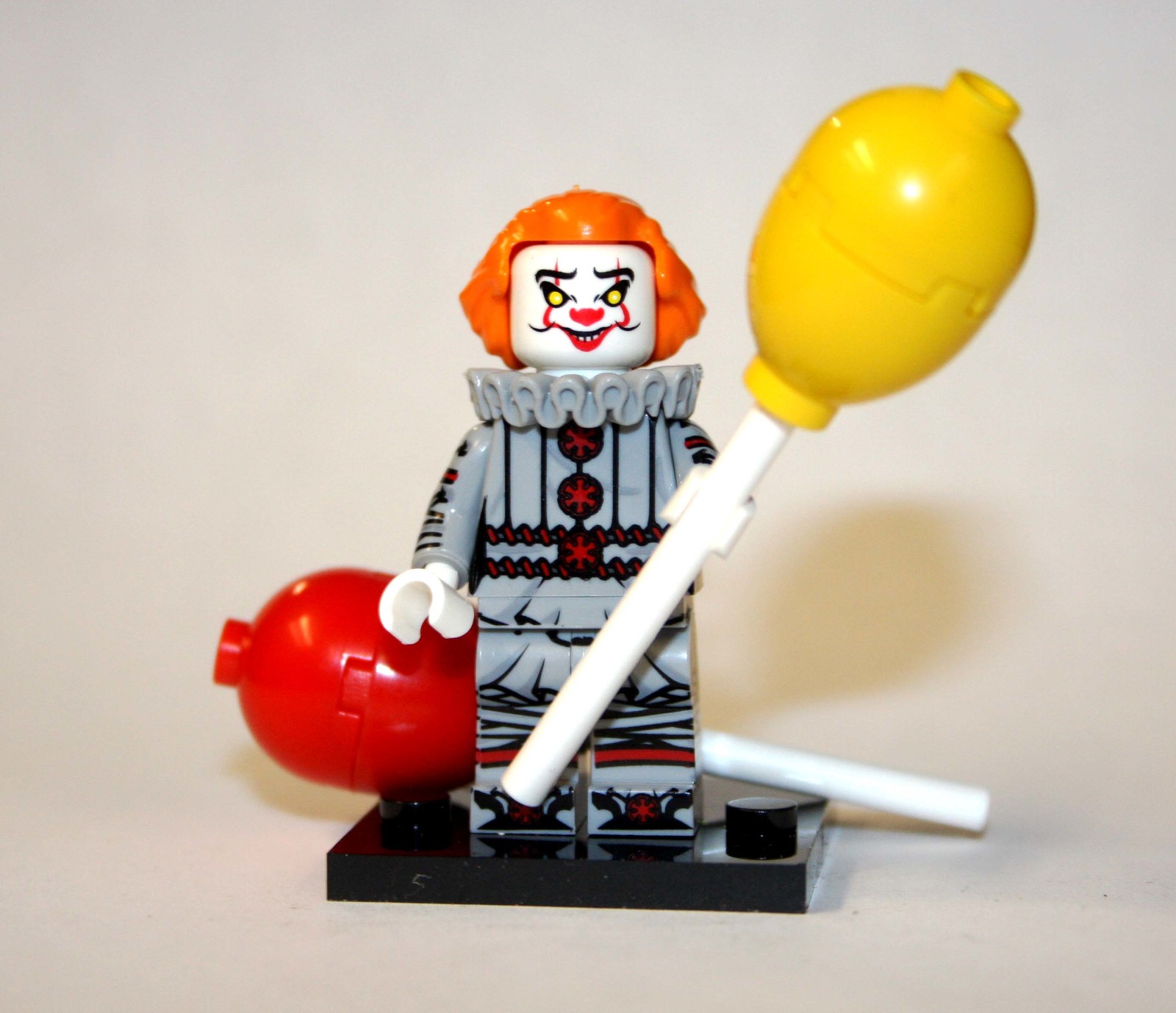 Minifigure Pennywise Clown It 2 Horror Stephen King Movie Orange Hair ...