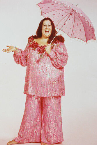 'Mama' Cass Elliot full length barefoot pose in pink outfit11x17 Mini ...