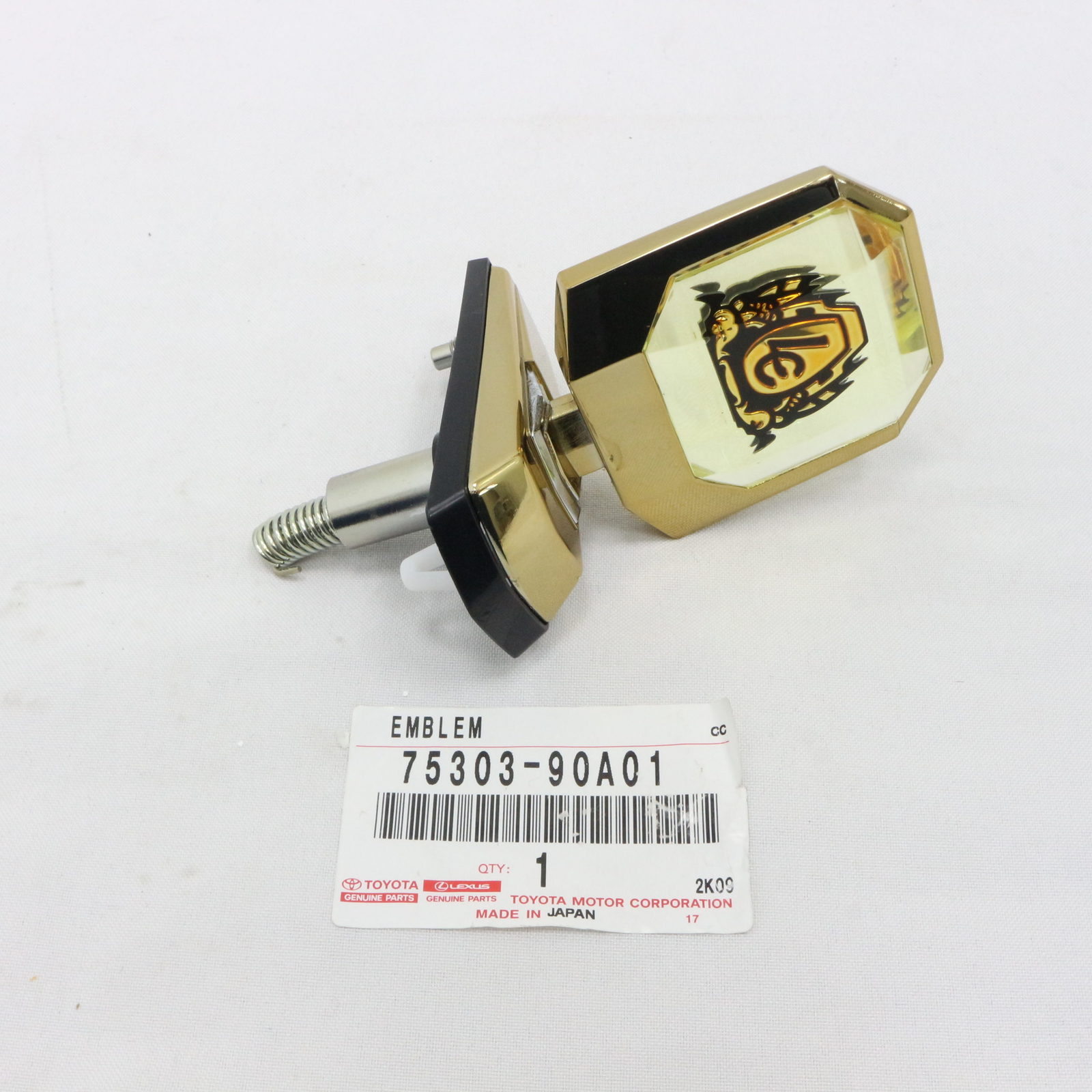 Toyota Land Cruiser FJ62 60 Series Front Hood LC Gold Emblem OEM 75303 ...