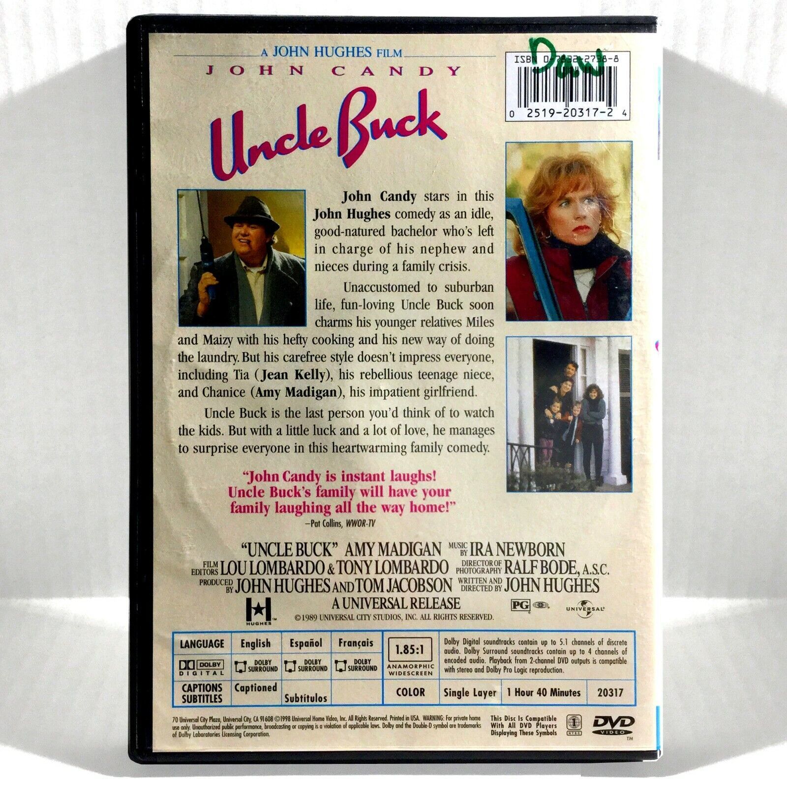 Uncle Buck (DVD, 1989, Widescreen) John Candy Amy Madigan - DVDs & Blu ... Uncle Buck (DVD, 1989, Widescreen) John Candy Amy Madigan - DVDs & Blu ...