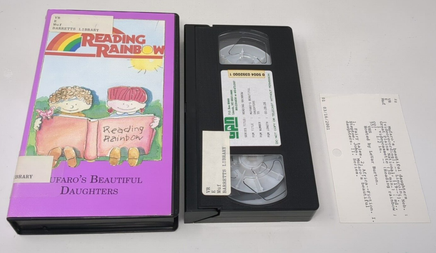 Reading Rainbow VHS Mufaro's Beautiful Daughters #55 Cassette Tape ...