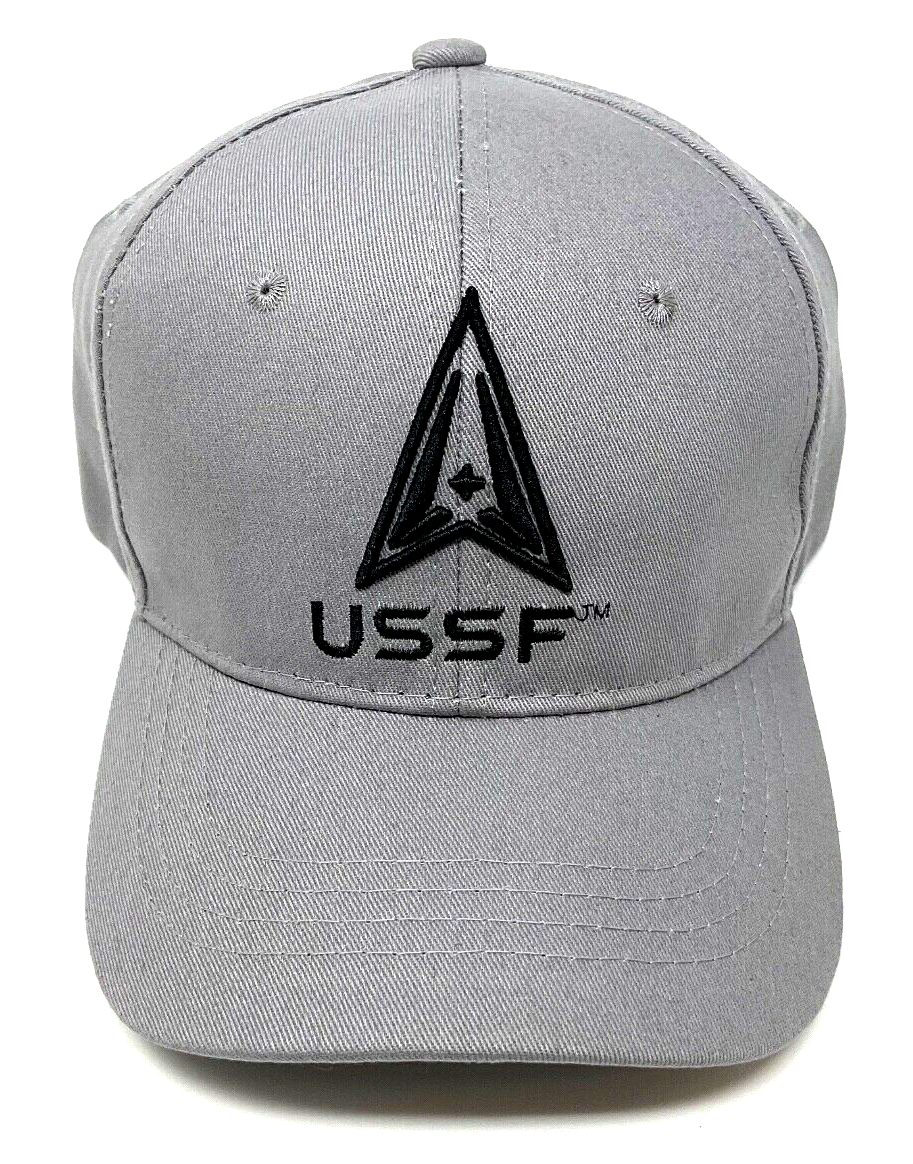 UNITED STATES SPACE FORCE USSF LOGO SOLID GREY CURVED BILL ADJUSTABLE ...
