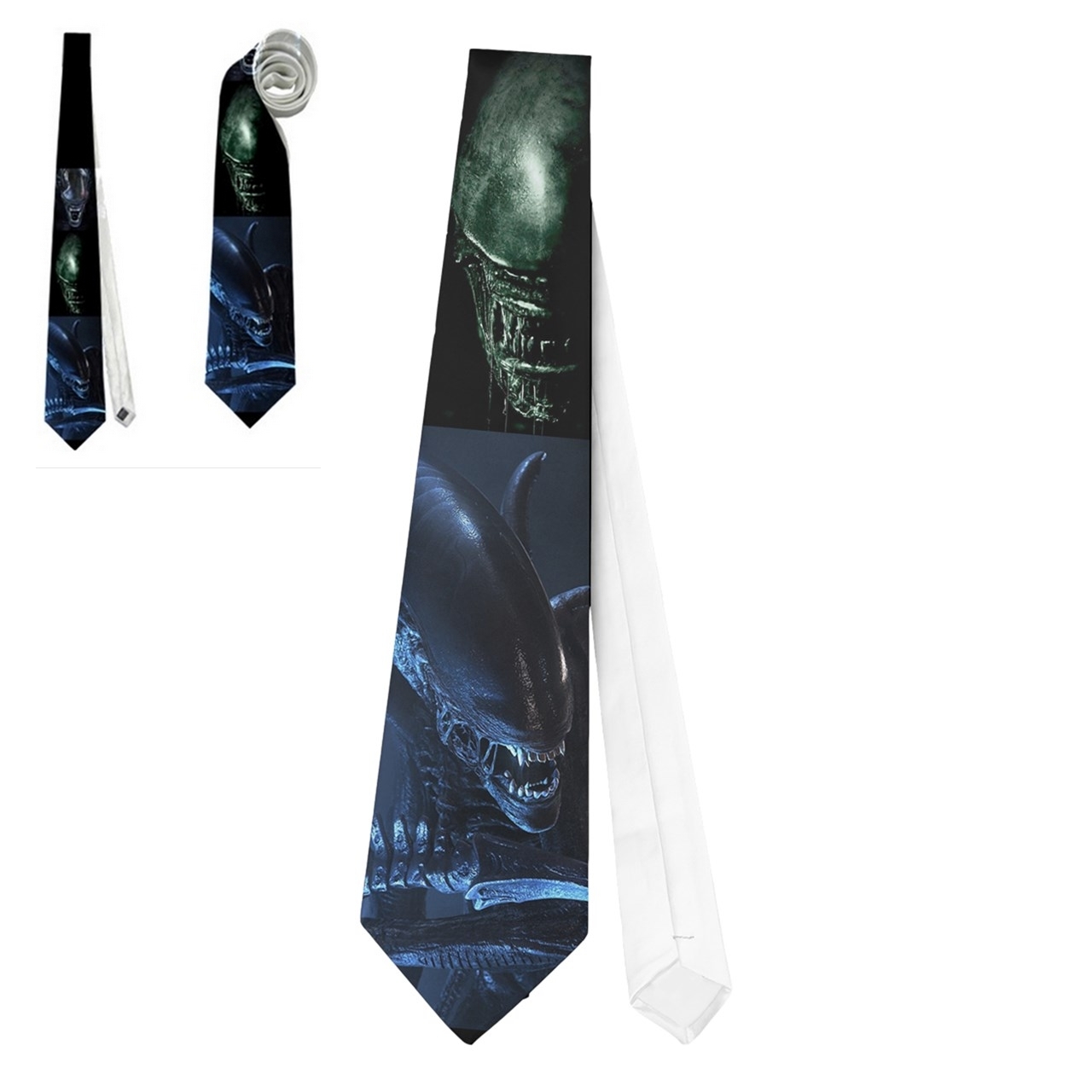 Necktie Alien Xenomorph Horror Cosplay - Fashion