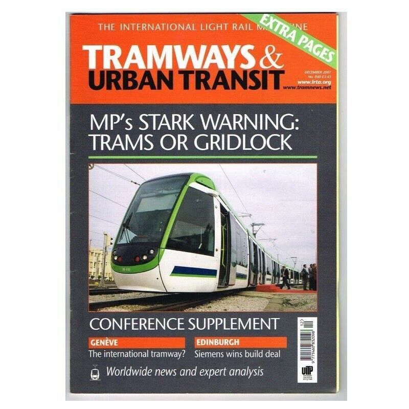 Tramways & Urban Transit Magazine December 2007 mbox2671 MP's stark ...