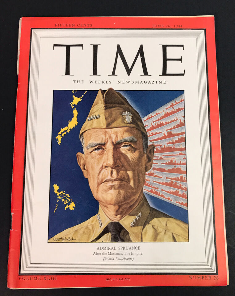 Vintage Time Magazine June 1944 Admiral and 50 similar items