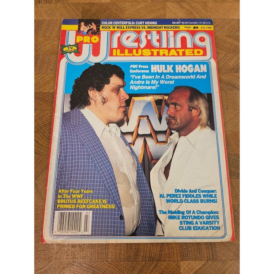 1988 Pro Wrestling Illustrated PWI Magazine WWF WWE NWA Andre Giant ...