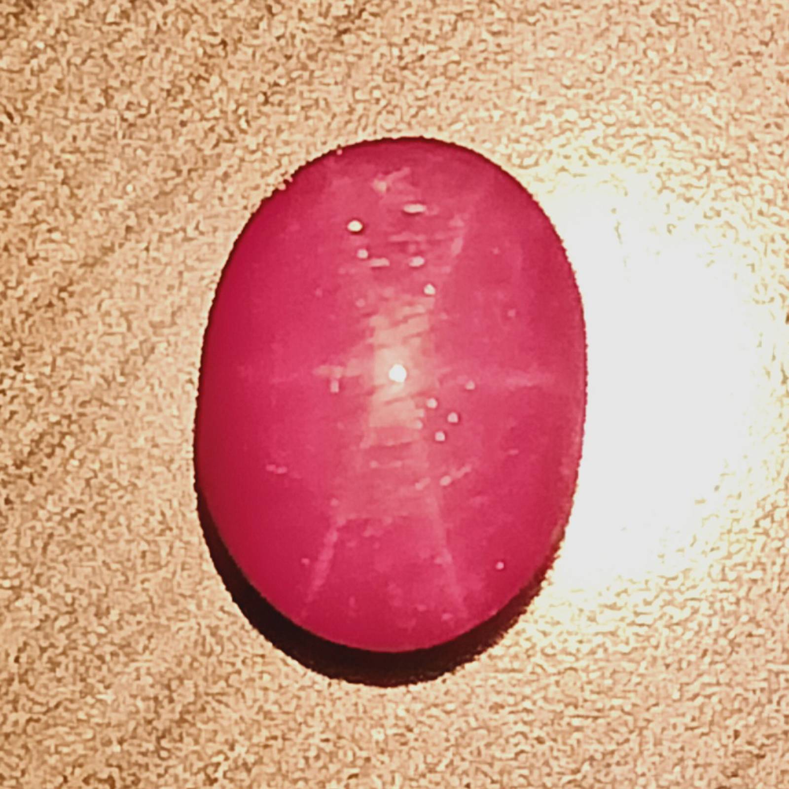 No Heat Star Ruby , 3.35 Cttw , African Star Ruby ,Star Ruby 3 Carat ...