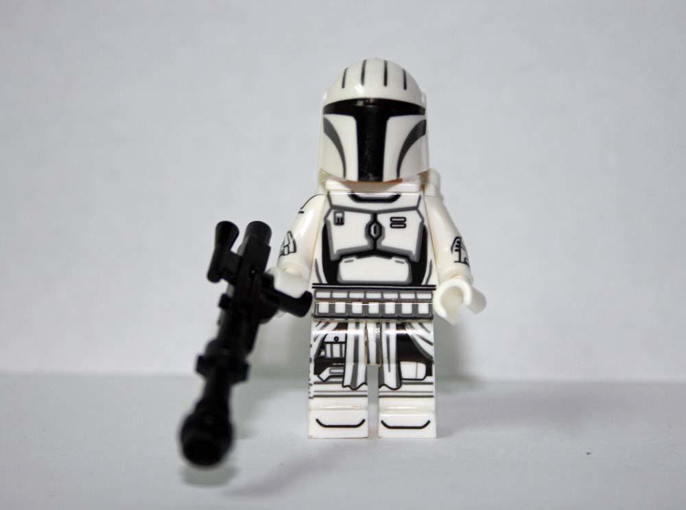 Movie Minifigure The Mandalorian Soldier White V2 Tv Show Star Wars ...