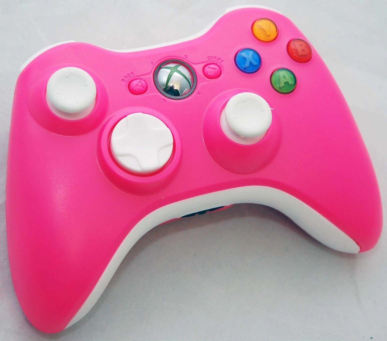 Official Microsoft XBox 360 PINK/White Wireless Controller game gaming ...