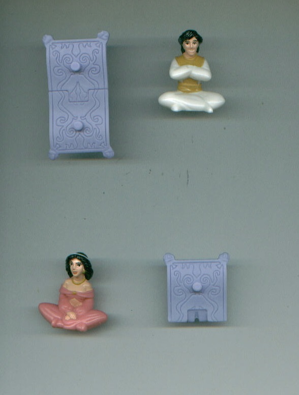 Disney NESTLE'S MAGIC BALL Aladdin+101 dalmatians+Lion King+Hades ...