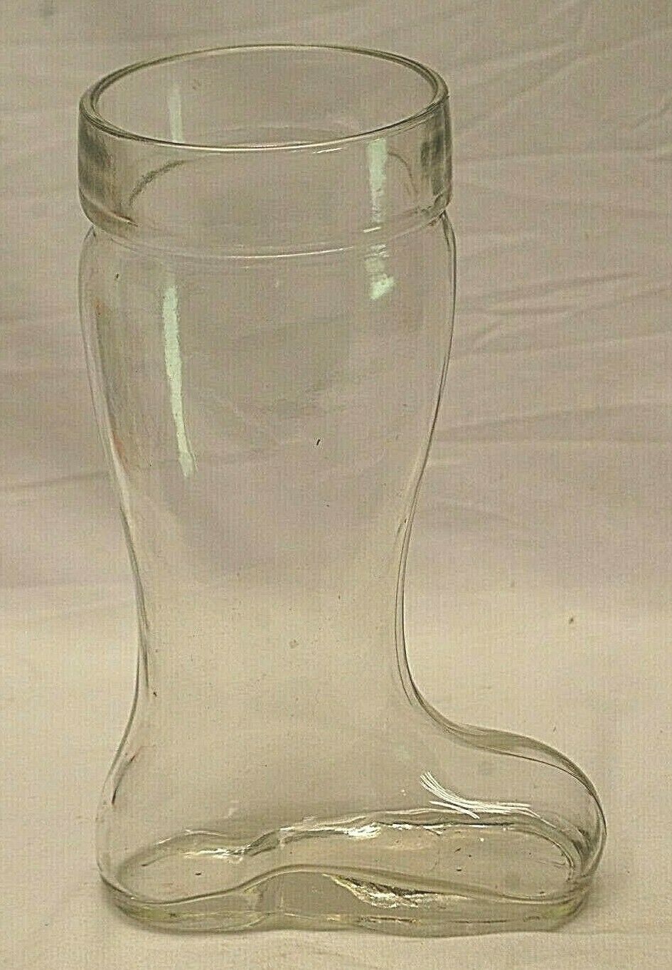 Texas Style Western Tall Drinking Boot Clear Glass Big Mouth Bar Ware ...
