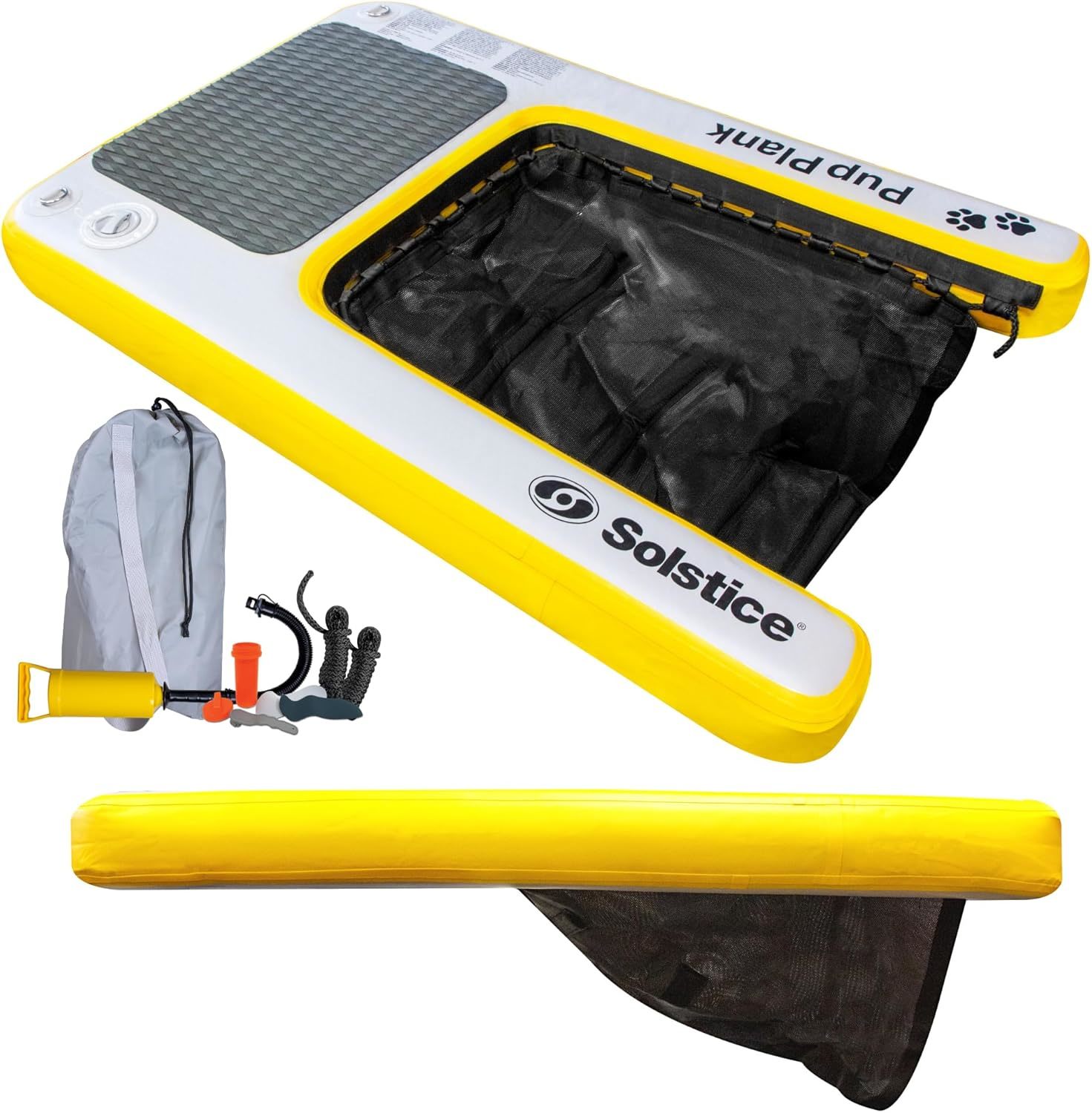 Solstice Original Inflatable Pup Plank Dog Float Floating Ramp Ladder ...