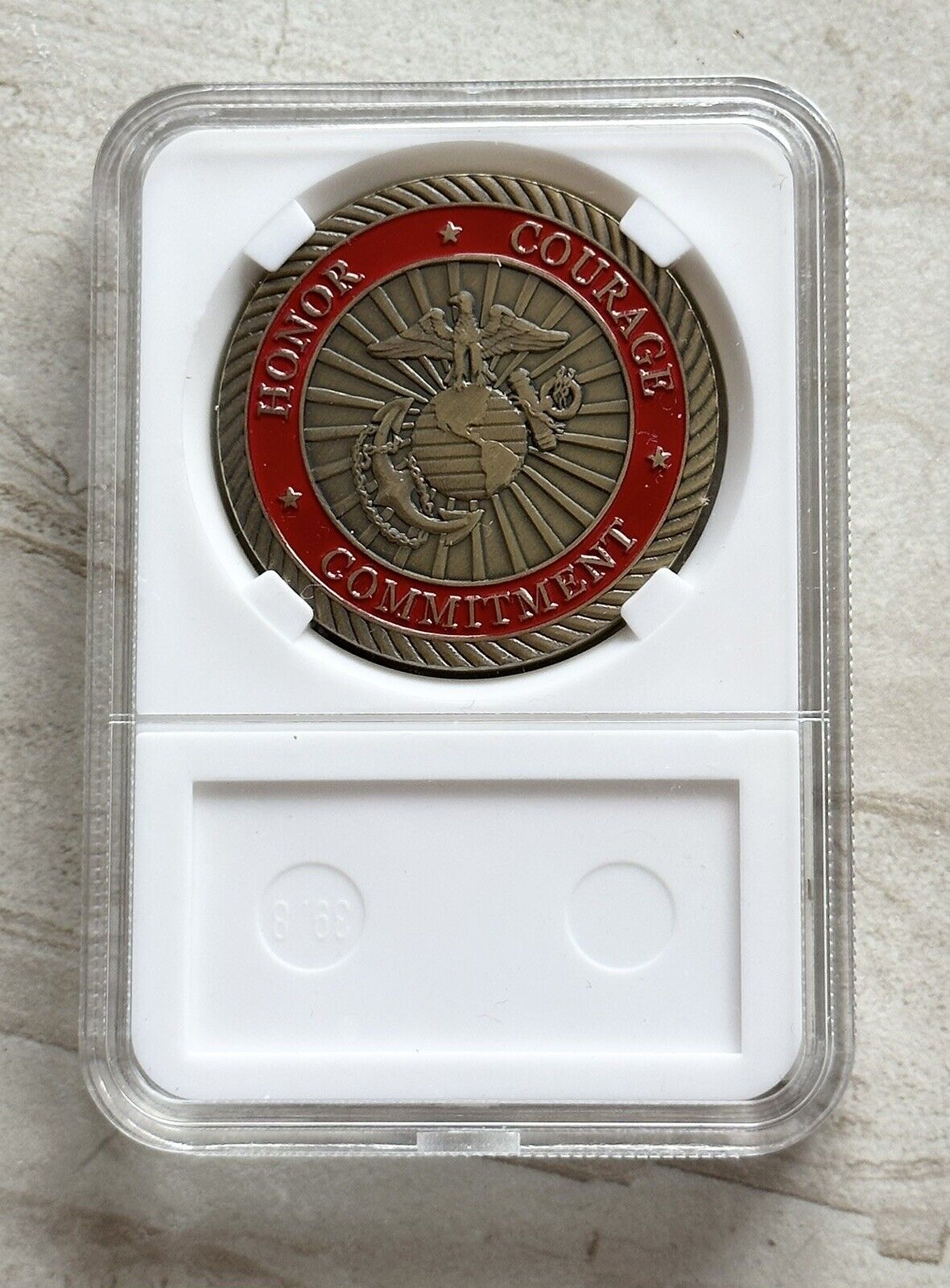 NEW USMC U.S. Marine Corps Veteran Semper Fidelis Challenge Coin With ...