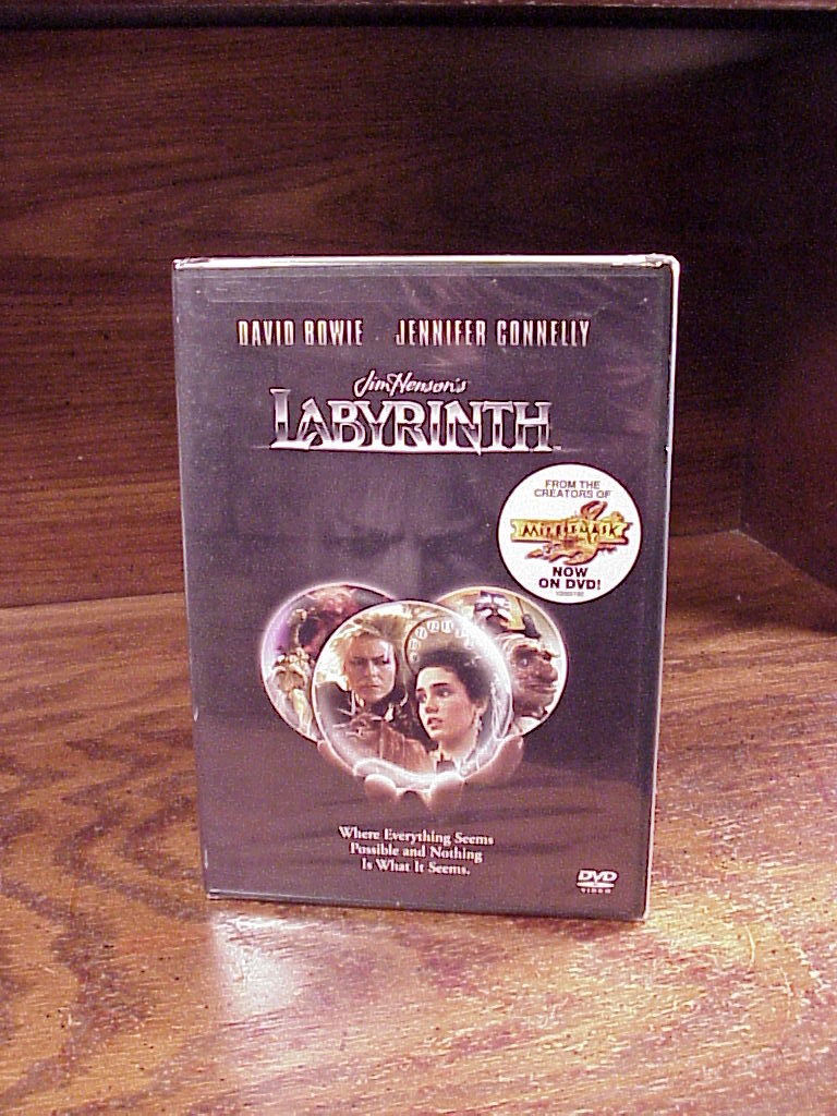 Jim Henson’s Labyrinth DVD, Sealed, 1986, PG, David Bowie, Jennifer ...