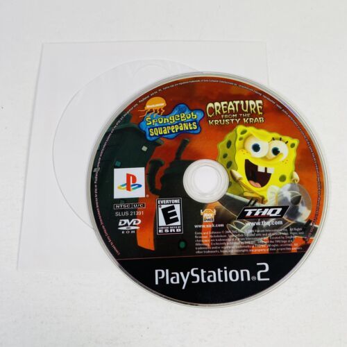 SpongeBob Creature from the Krusty Krab (Sony PlayStation 2 PS2) Disc ...