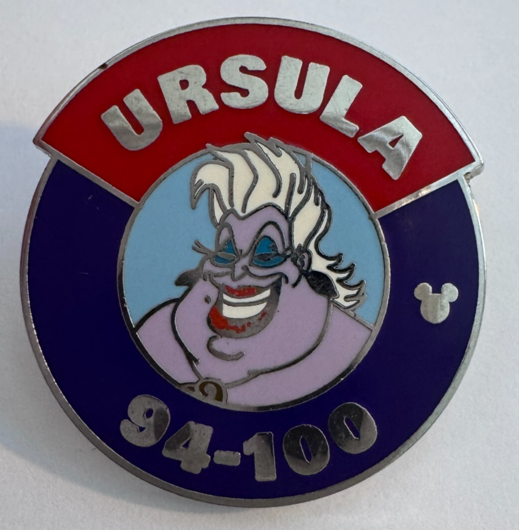 Disney Ursula Little Mermaid Parking Lot Sign Hidden Mickey Pin 2013 ...