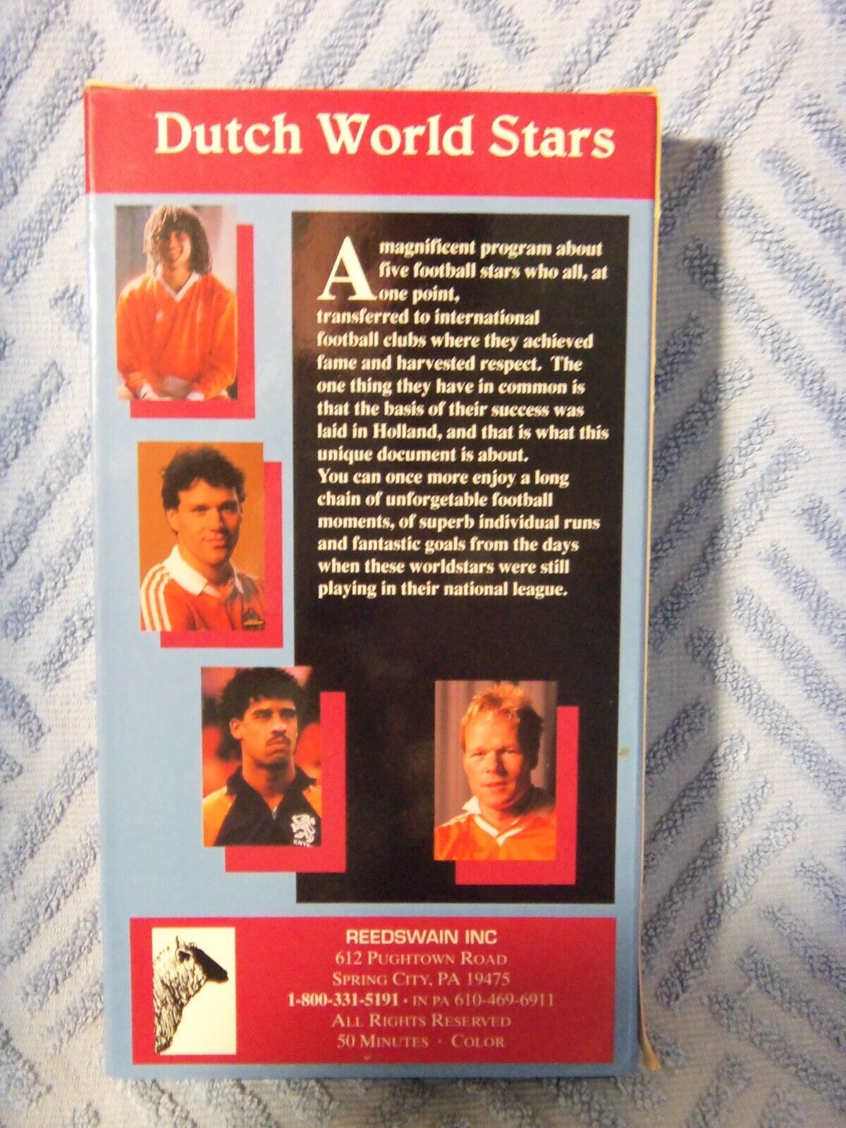 VINTAGE VHS DUTCH WORLD STARS 5 FOOTBALL STARS JOHN CRUYFF RUUD GULLIT ...