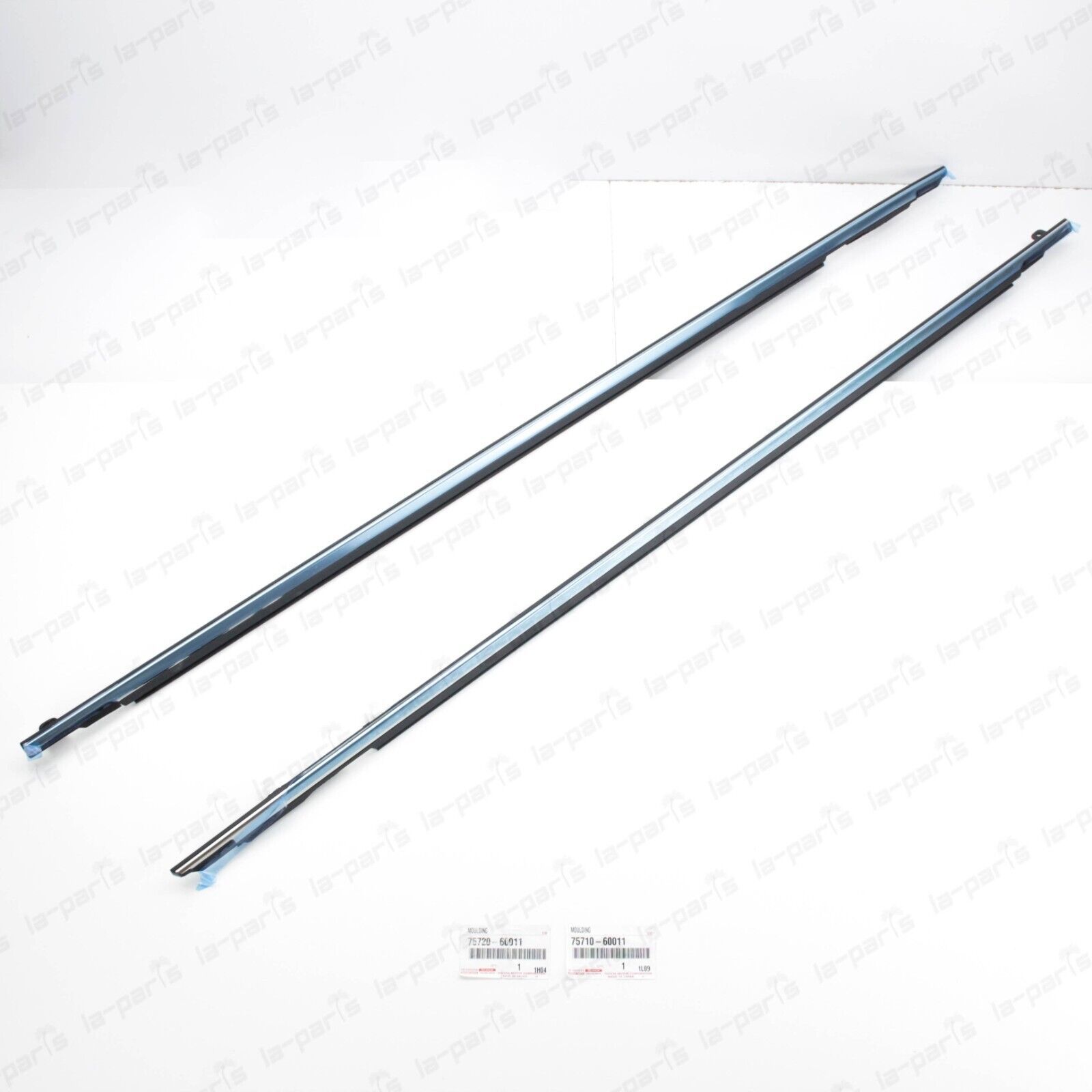 NEW GENUINE TOYOTA LC LEXUS LX450 91-97 FRONT DOOR BELT MOULDINGS SET ...