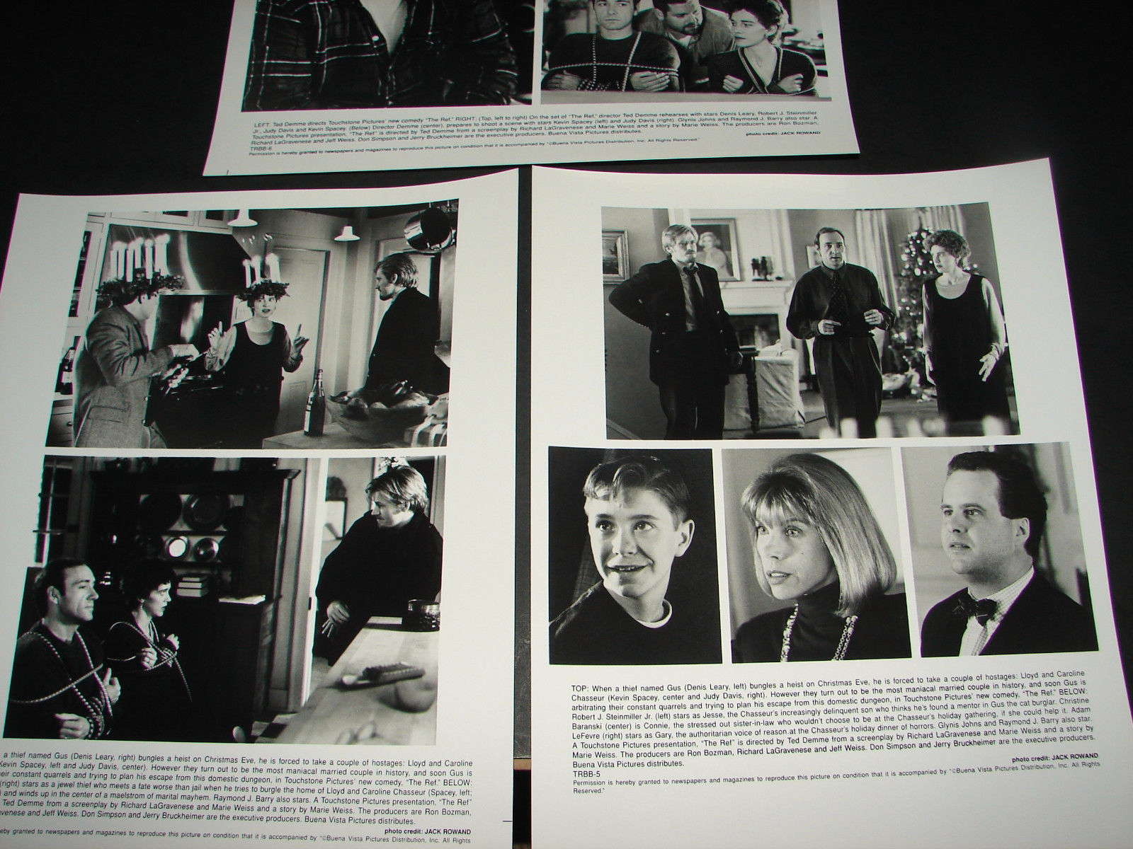 5 1994 THE REF Movie Press Photos Denis Leary Judy Davis Kevin Spacey ...