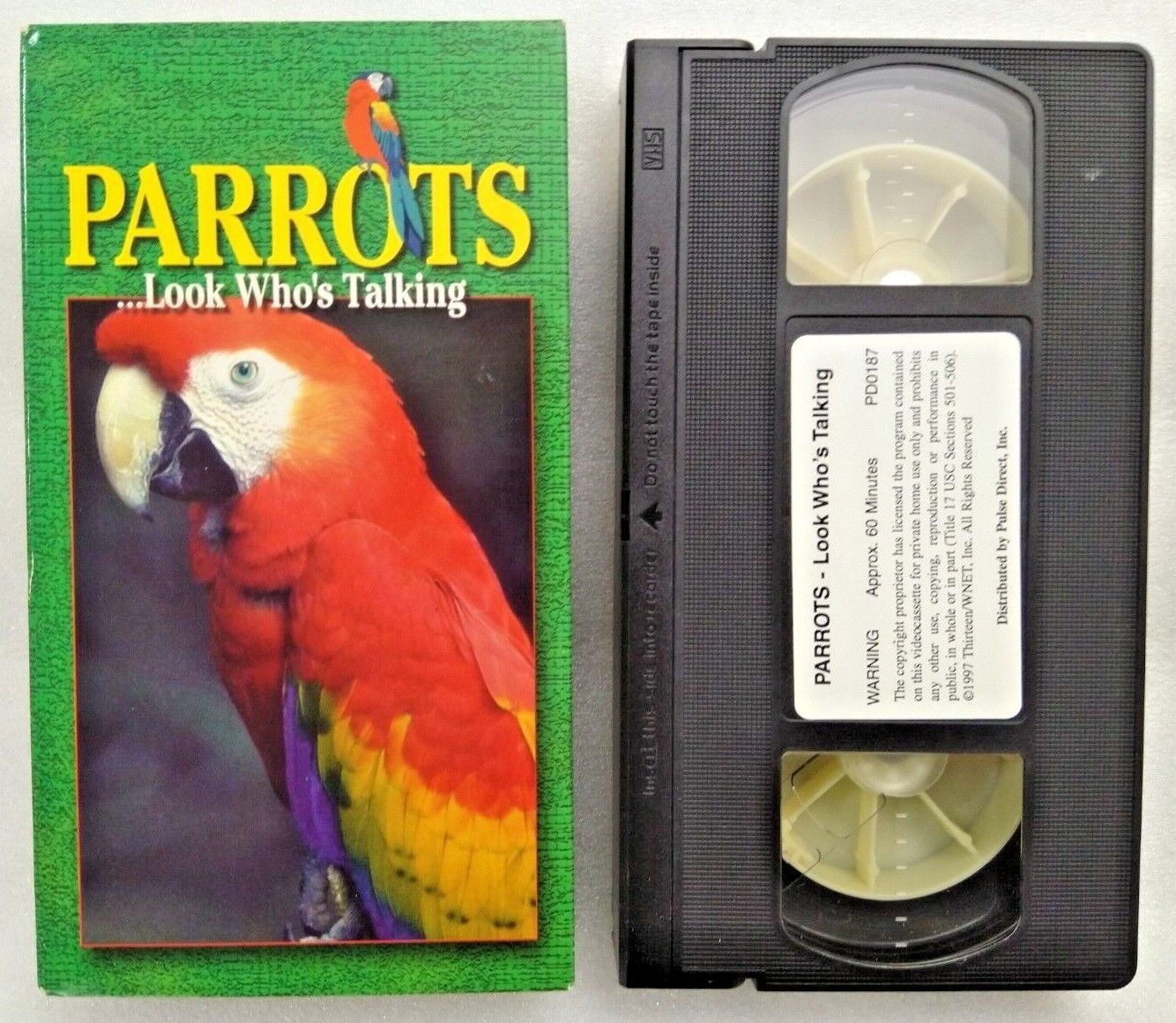 VHS Parrots Look Who's Talking (VHS, 1997, Pulse Direct, Thirteen/WNET ...