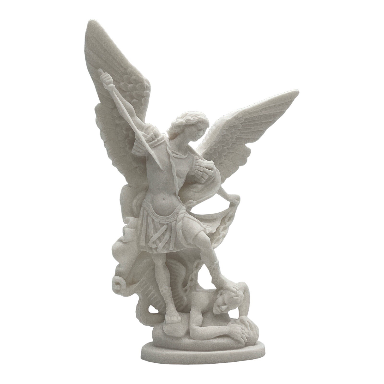 Saint St Michael Archangel Defeated Lucifer Greek Statue Sculpture ...