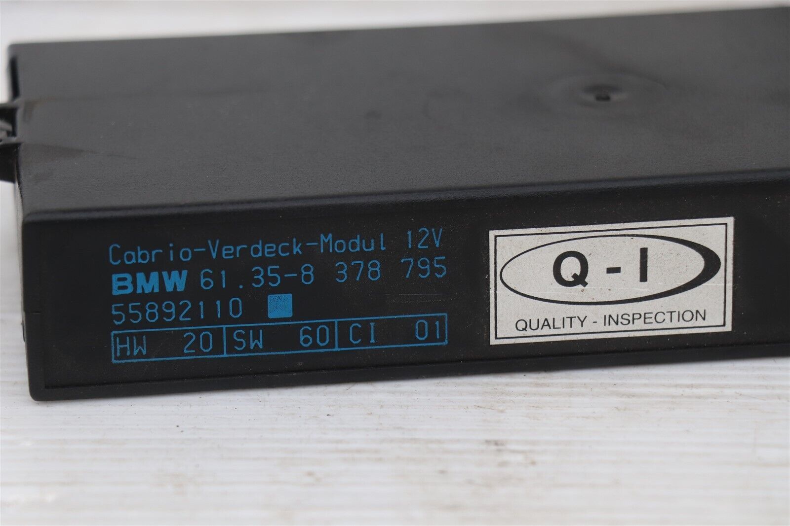 BMW E36 318i 325i 328i M3 Convertible Soft Top Roof Control Module 61. ...