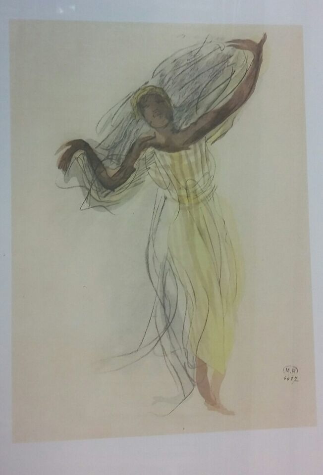 1906 Auguste Rodin - Cambodian Dancer Poster 1993 Nouvelle Images Art ...