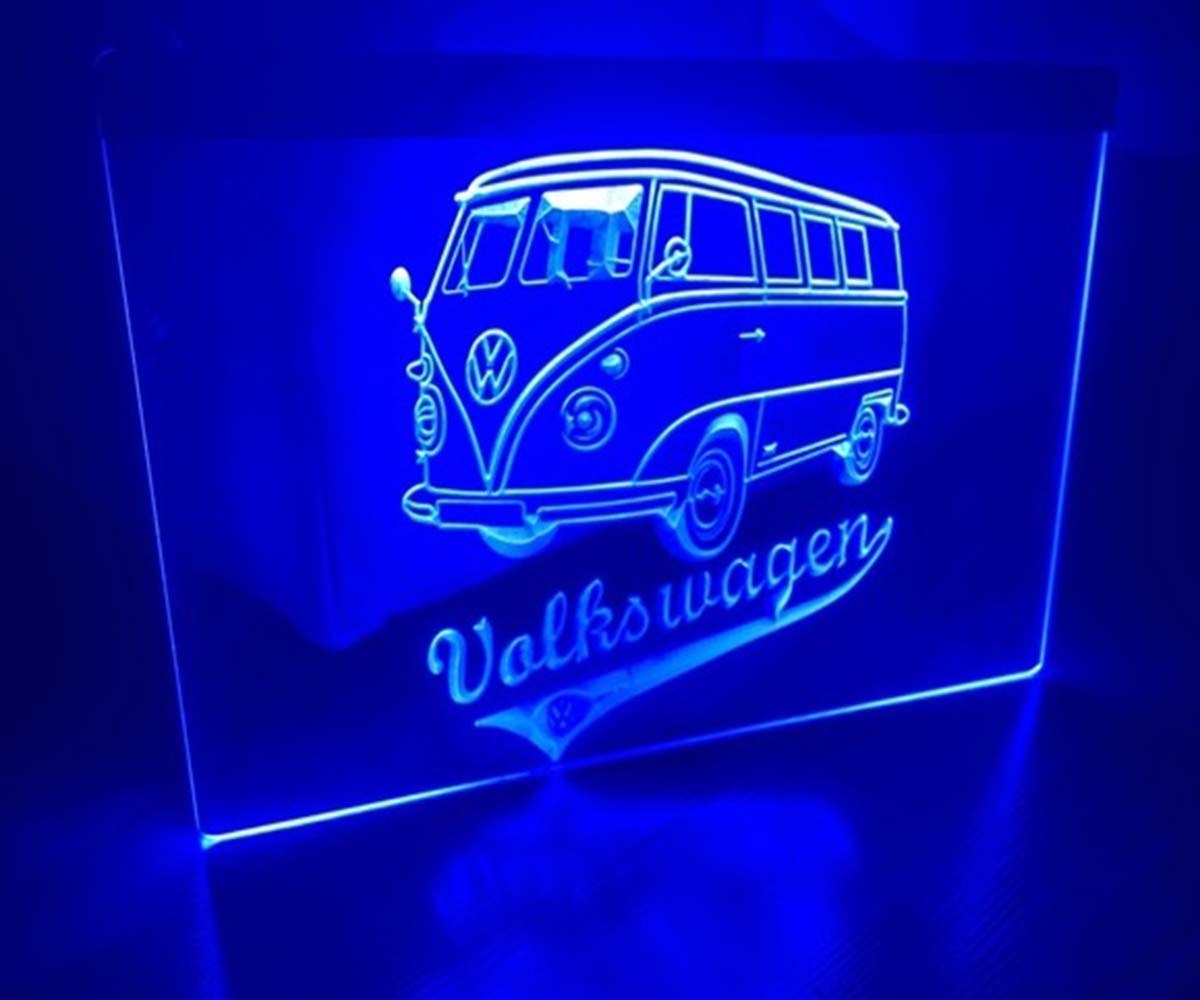 Volkswagen VW Bus Led Neon Sign Hang Signs, Wall Home Decor Craft Art ...