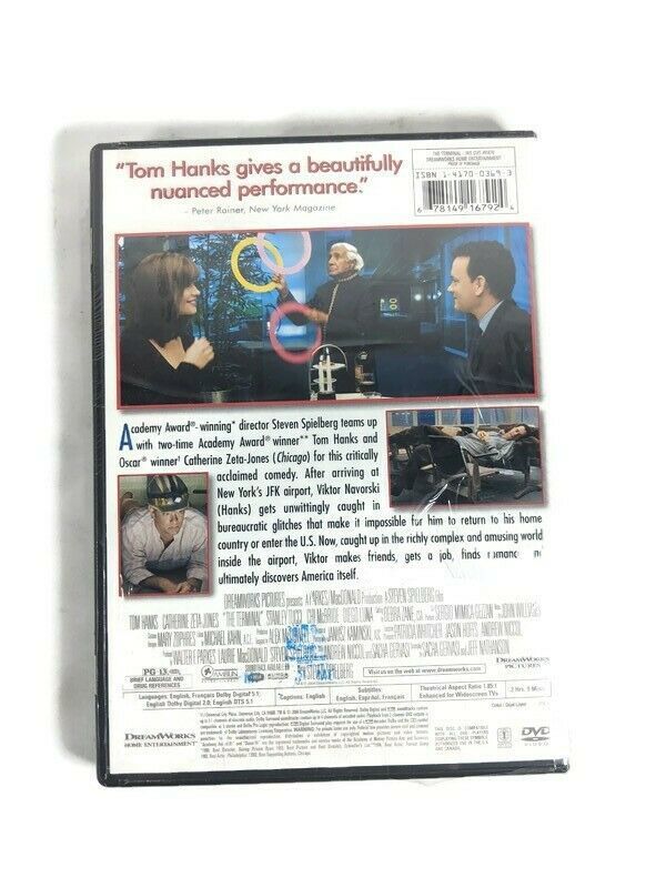 The Terminal DVD Steven Spielberg 2004 Widescreen Tom Hanks Catherin ...