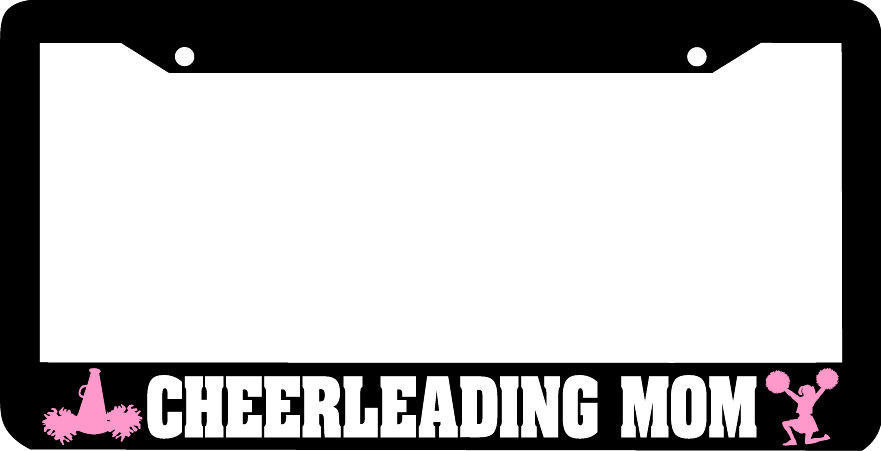 CHEERLEADING MOM cheer leader cheerleader License Plate Frame - Car ...