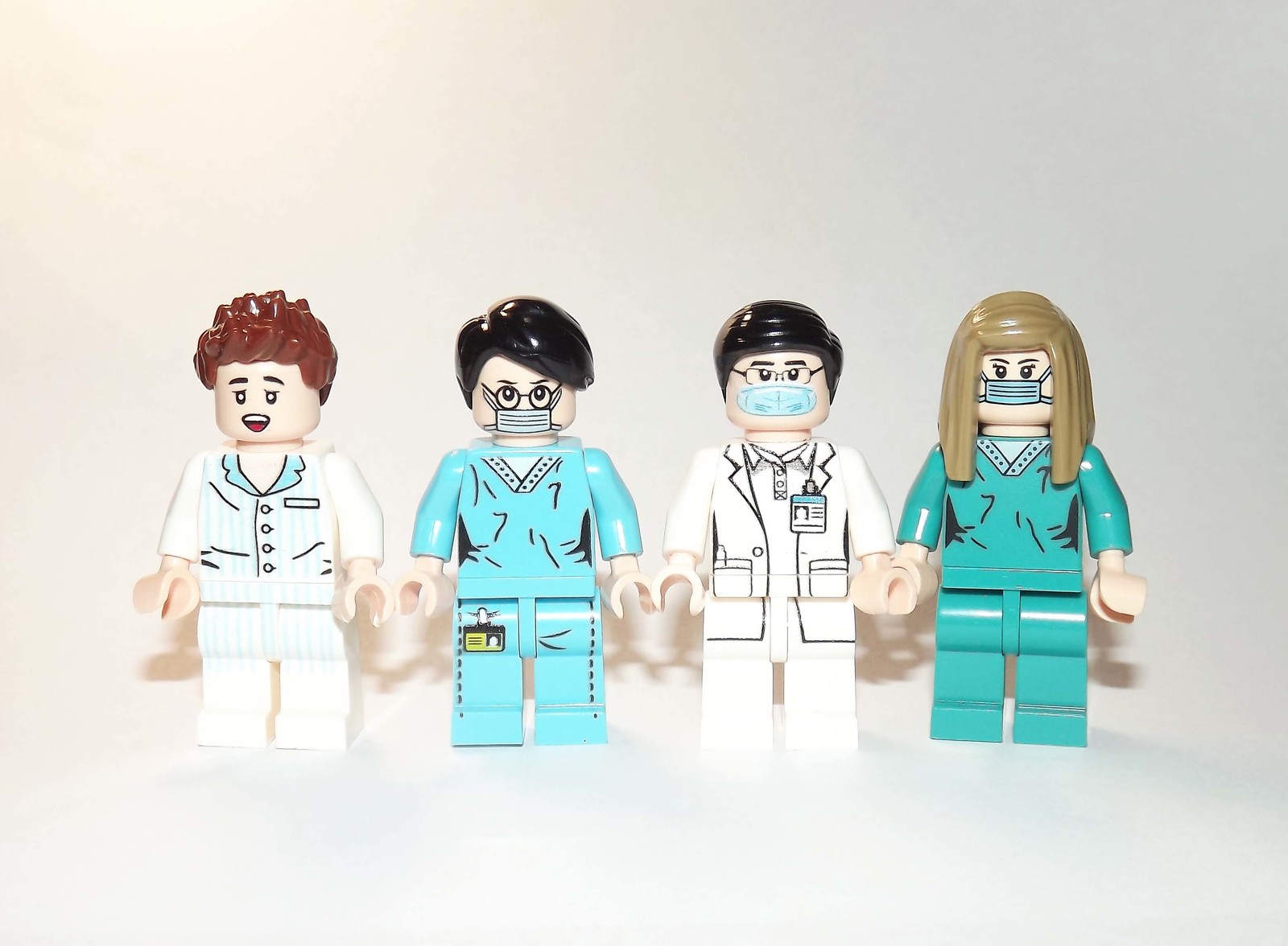 MV Doctor Nurse Hospital Minifigure set of 4 A US Shipping Warehouse ...