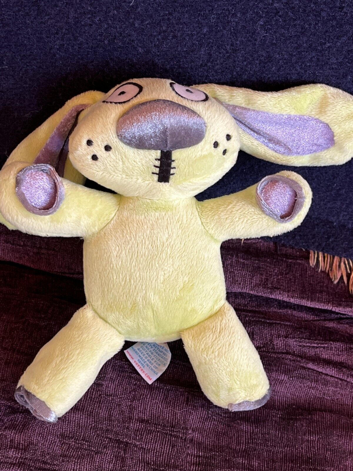 Yottoy Light Green & Gray Plush Bunny Character Stuffed Animal – 7 ...