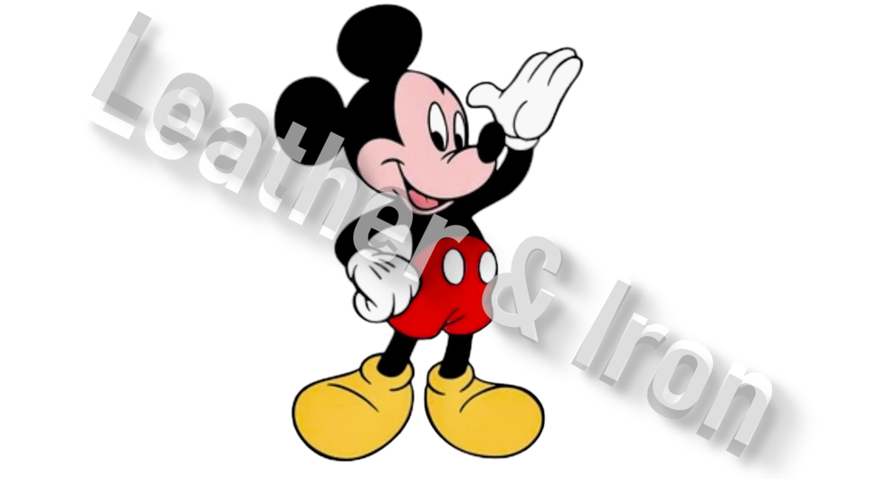 Mickey Mouse Pose Design Vinyl Checkbook Cover - ID & Document Holders