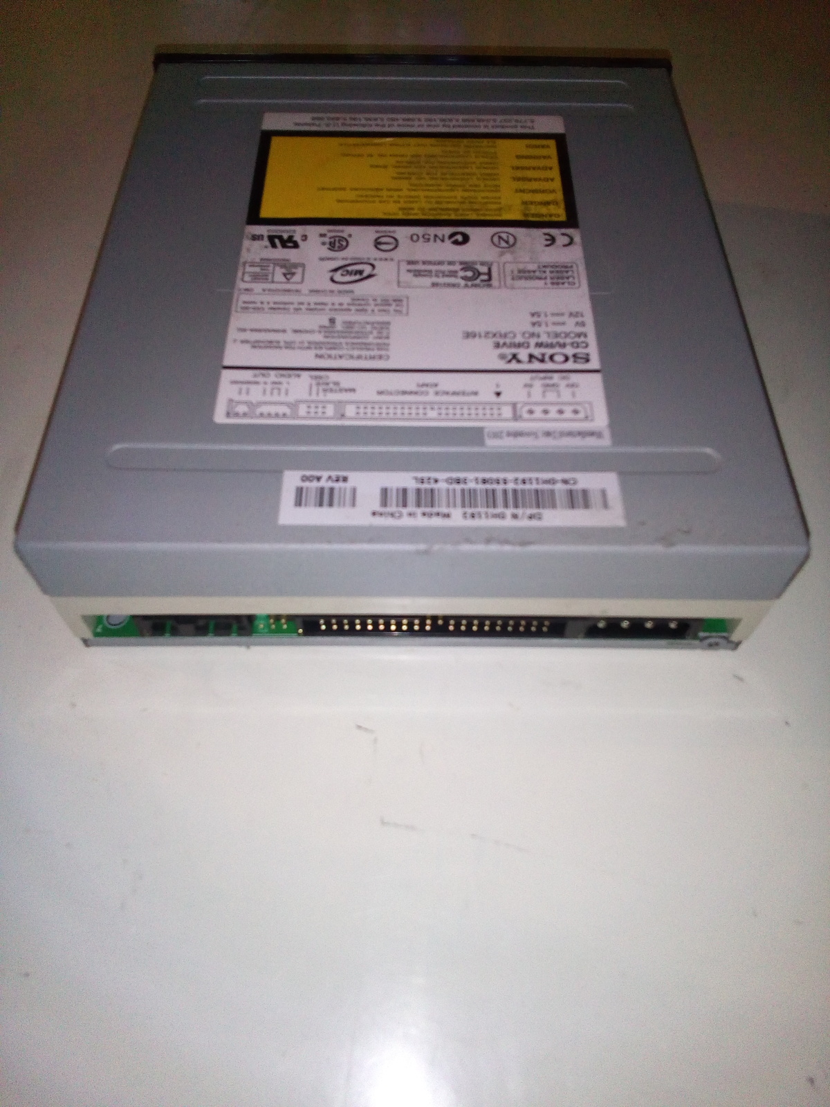 Sony CRX-216E IDE Desktop CD-R/RW Drive Dell P/N THA01 P5266 C7495 ... Sony CRX-216E IDE Desktop CD-R/RW Drive Dell P/N THA01 P5266 C7495 ...